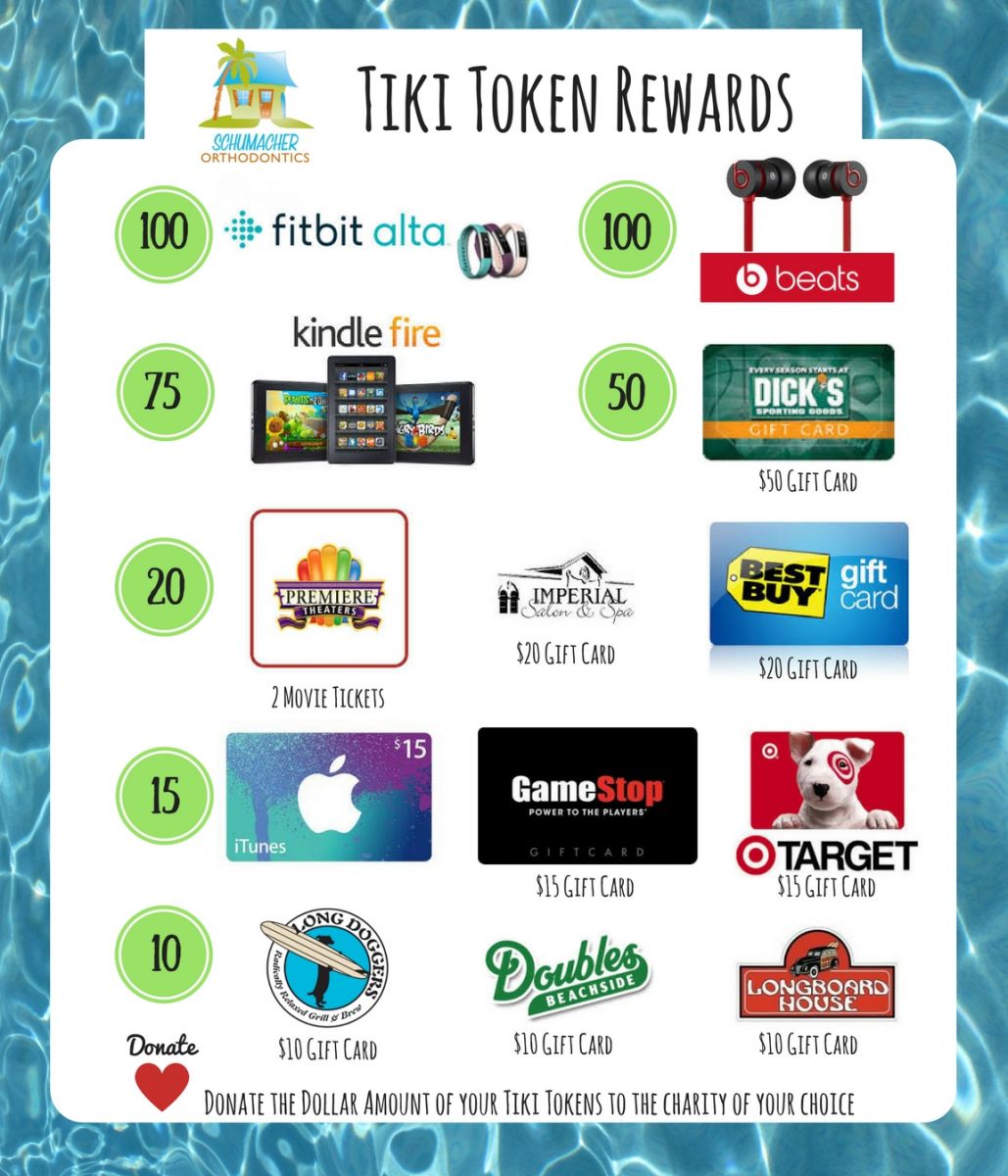 Tiki Rewards Program - Schumacher Orthodontics | Indian Harbour Beach FL